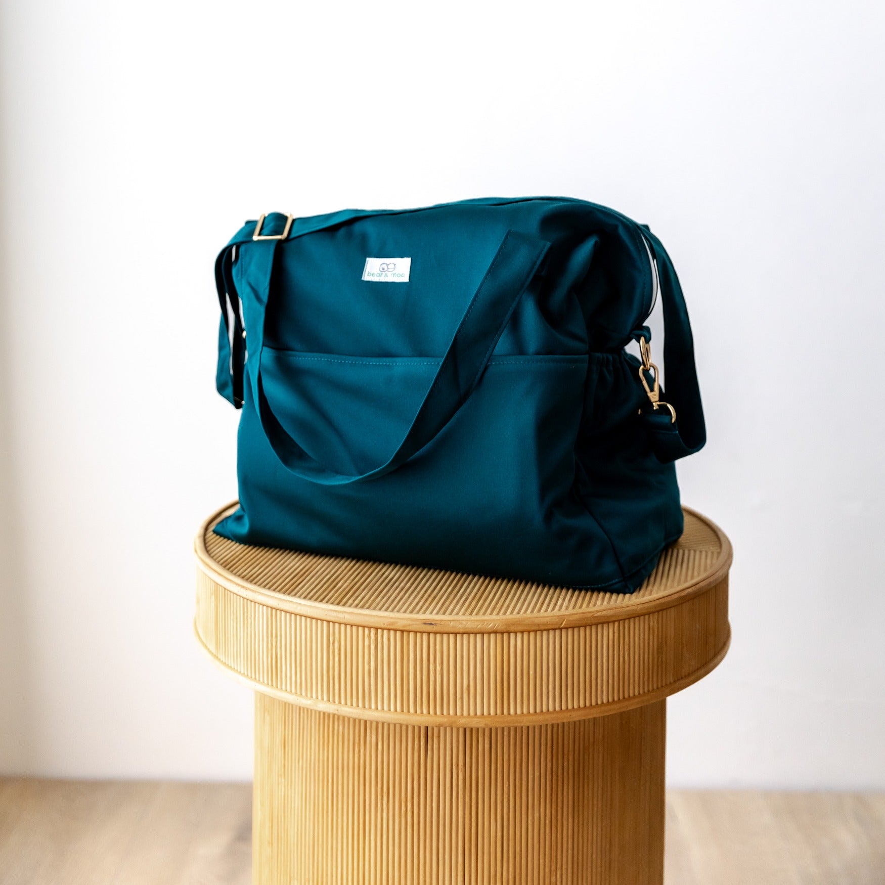 Bear & Moo Waterproof Day Bag | Teal | Baby Bags